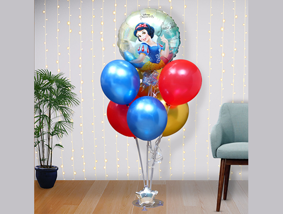 Disney Princess Snow White Theme Balloon Arrangement | Balloon ...