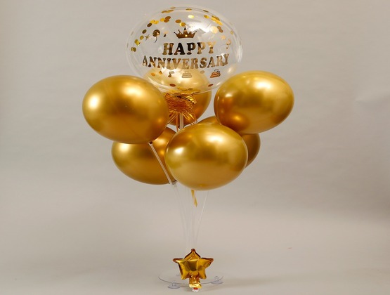 Golden Anniversary Balloon Bouquet | Balloon Bouquet in Kolkata | TogetherV
