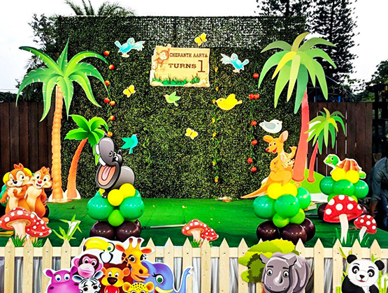 Jungle Themed Stage Decor | Venue Decorations in Delhi NCR | TogetherV